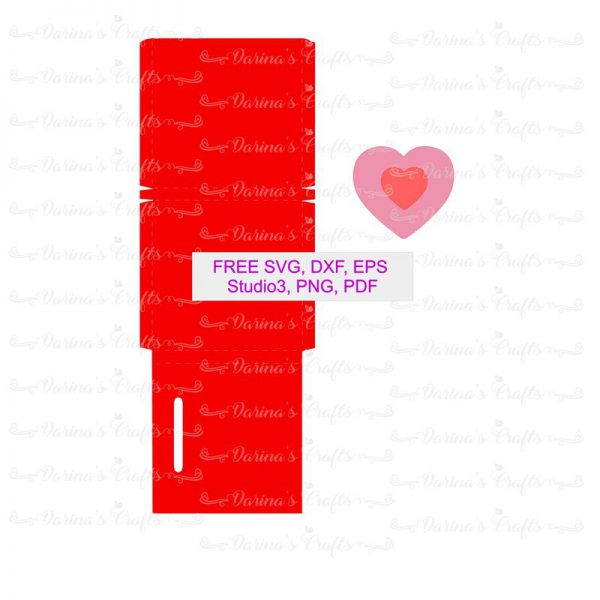 Free Heart Gift Box Template - Darina's Crafts