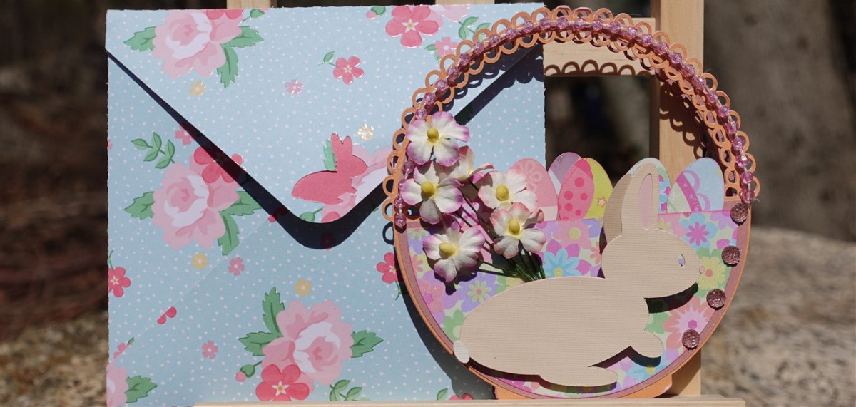 Easter Basket Card with a Matching Envelope Templates