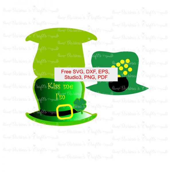 St.Patrick's Hat Rocking Card Free Template