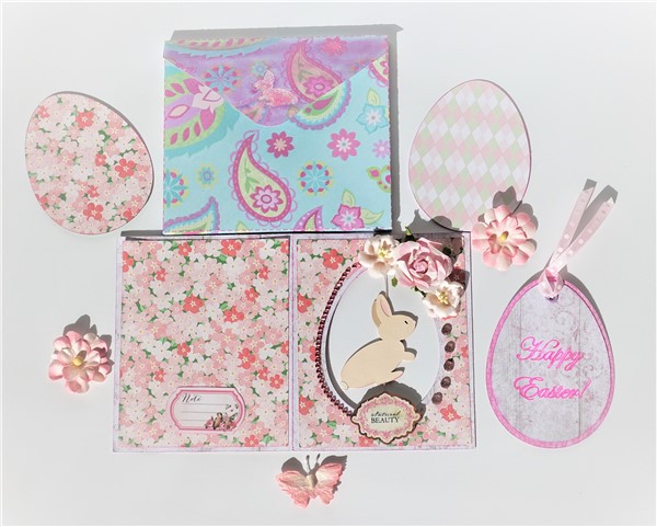 Easter Bunny Spinner Card and Bunny Boxed Envelope – Templates - Darina ...