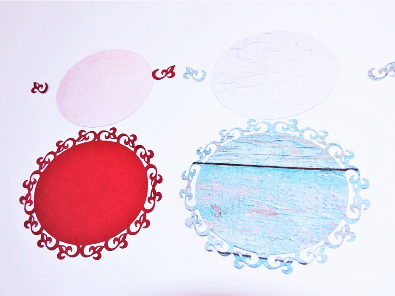 Swirly Oval Frame Template - Darina's Crafts