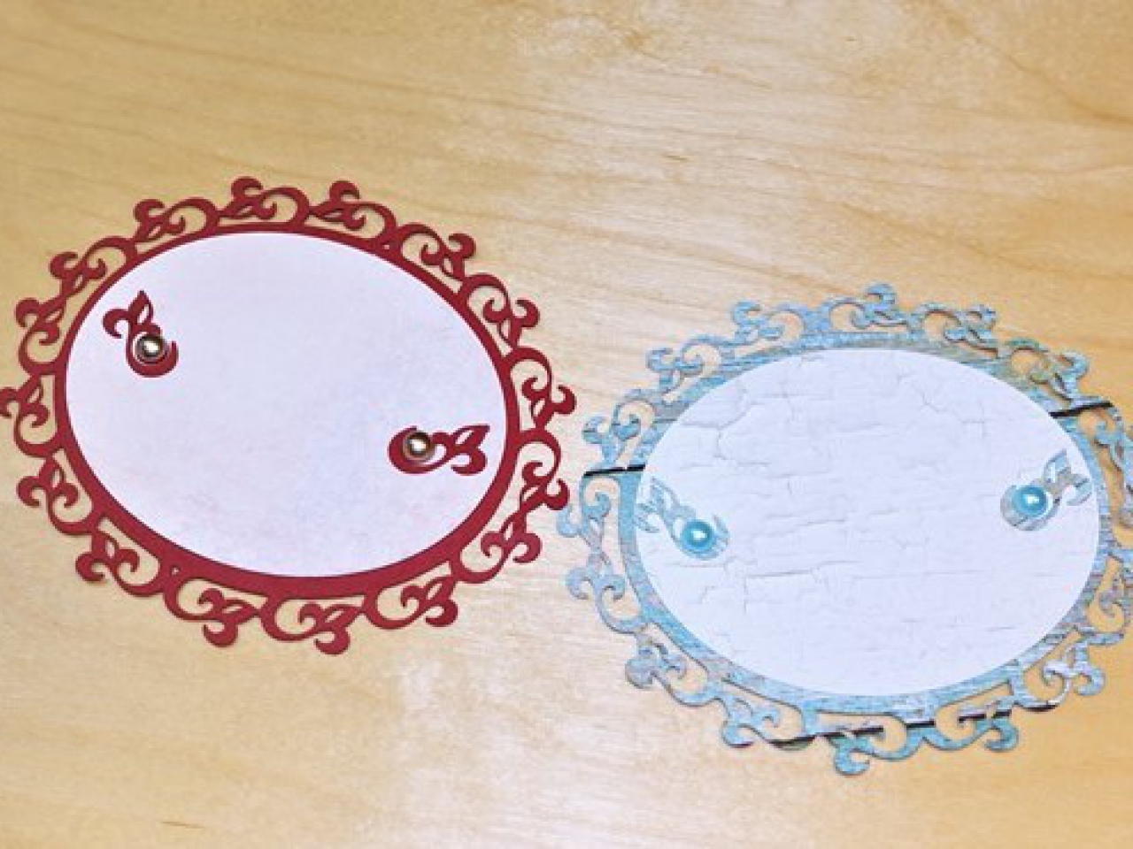 Swirly Oval Frame Template - Darina's Crafts