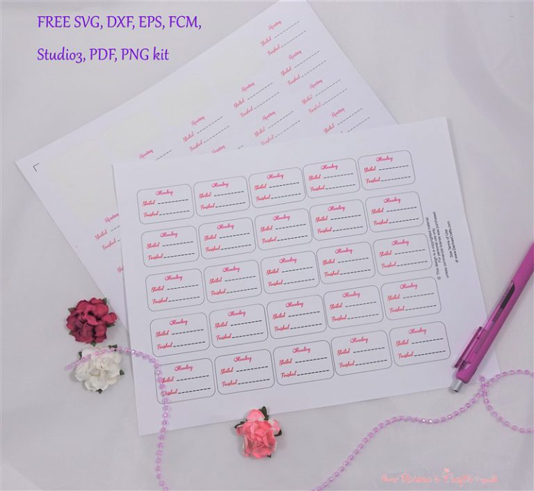 Free Reading Labels Digital Kit - Darina's Crafts